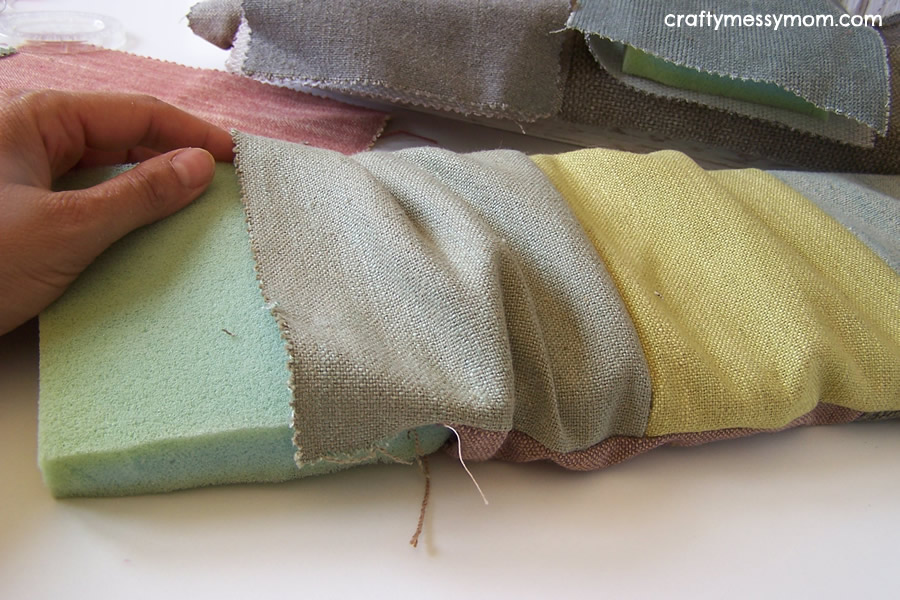 DIY recycled patchwork rag-dolls sofa – Crafty Messy Mom