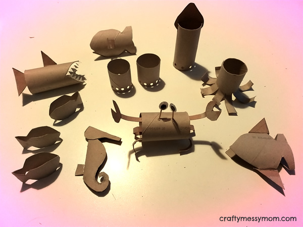 Ocean diorama with recycled materials – Crafty Messy Mom