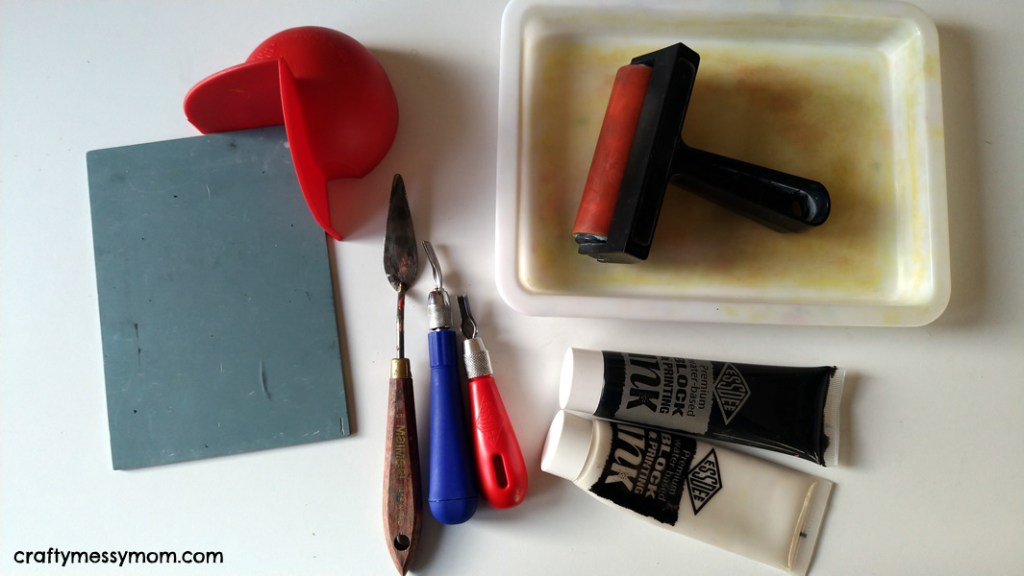 The basics of lino printing technique – Crafty Messy Mom