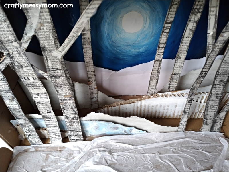 Winter wonderland diorama – Crafty Messy Mom